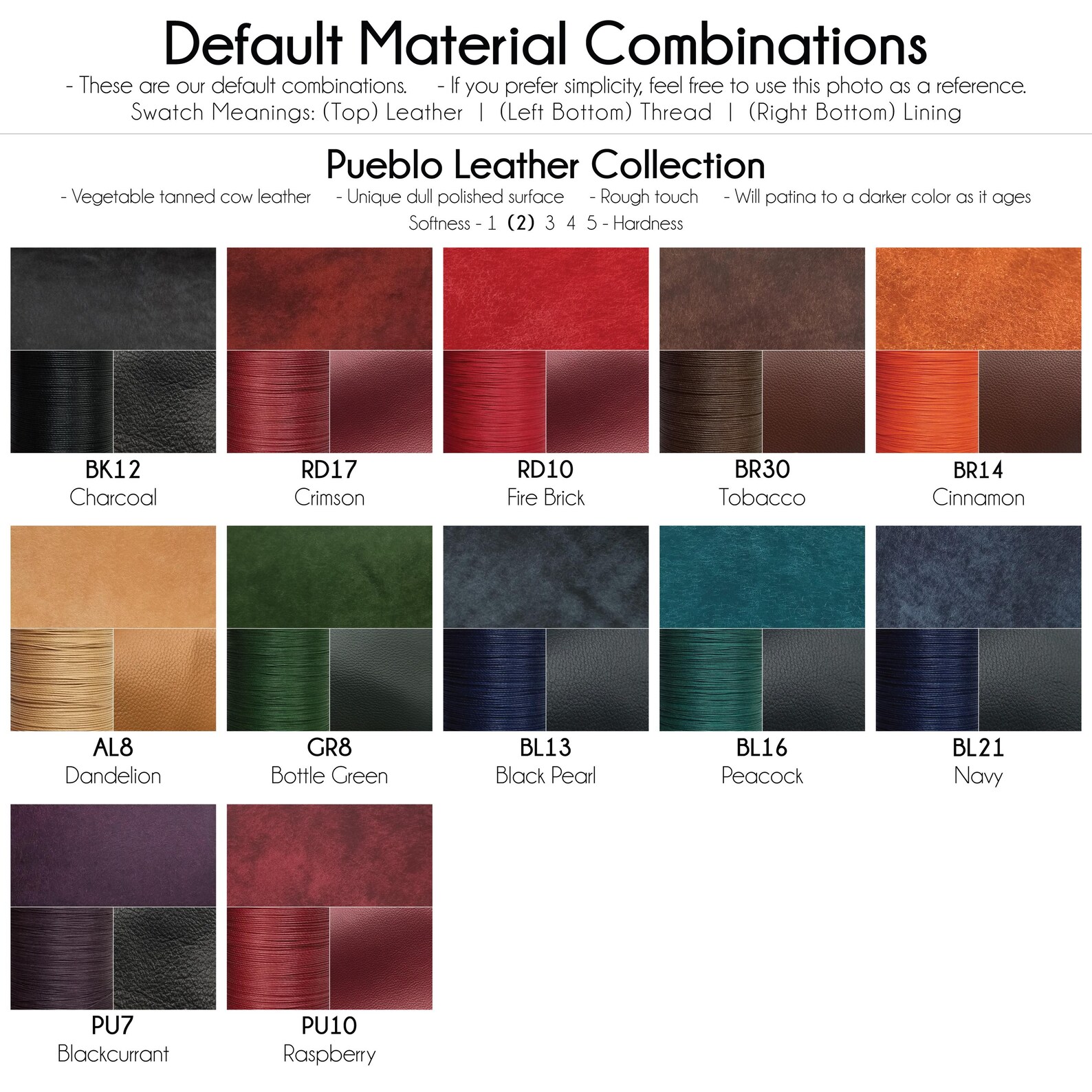 Handmade Coins Purse | 12-colors Pueblo Leather | Japanese-inspired ...