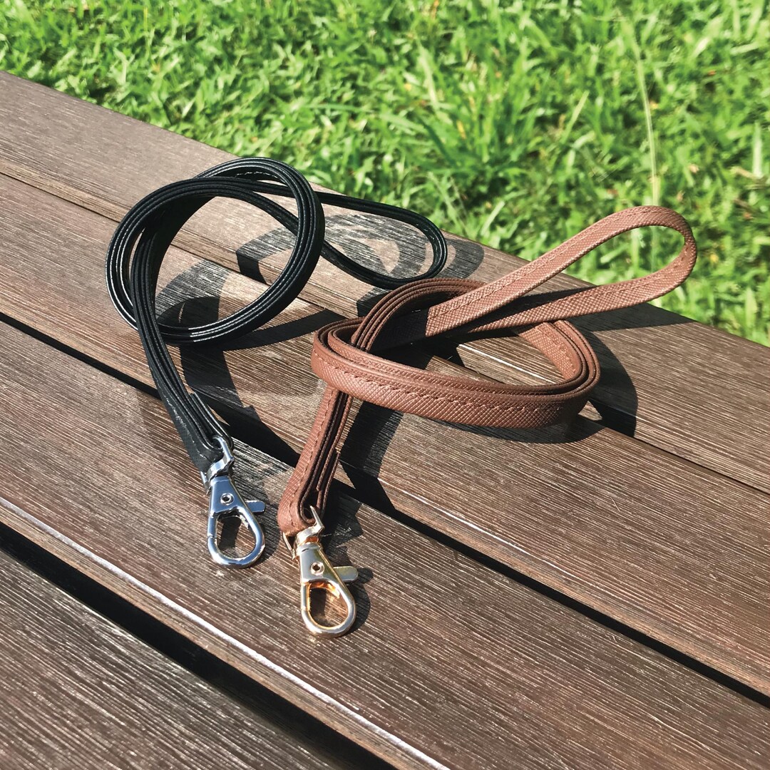 12-colors Saffiano Leather | Leather Lanyard Strap | Long Neck Band ...