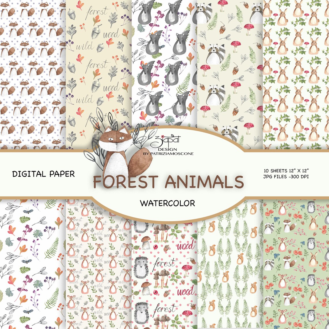 Forest Animals - Etsy