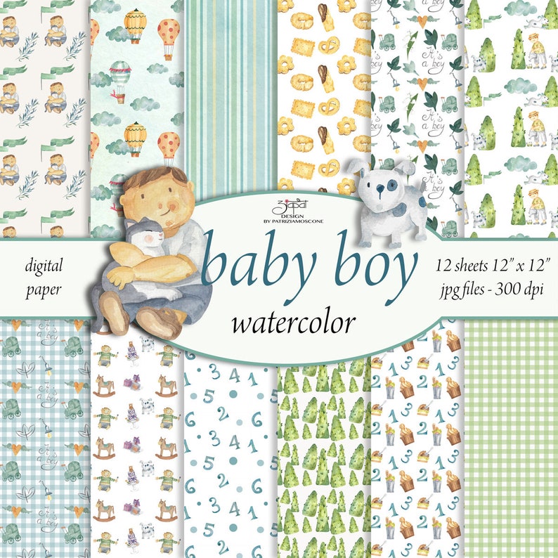 Baby Boy Paper - Etsy