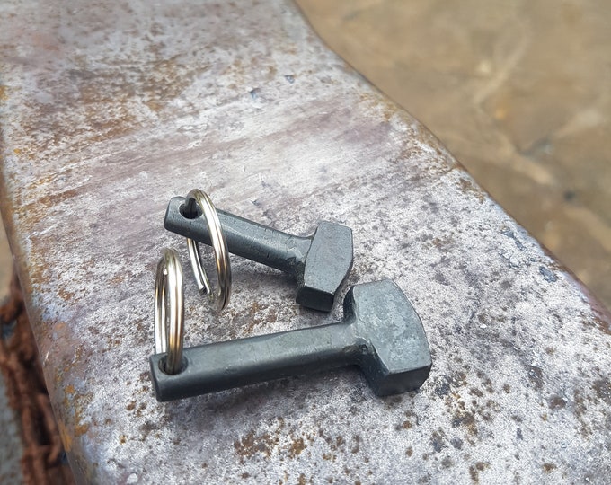Forged Steel Keychain - Etsy