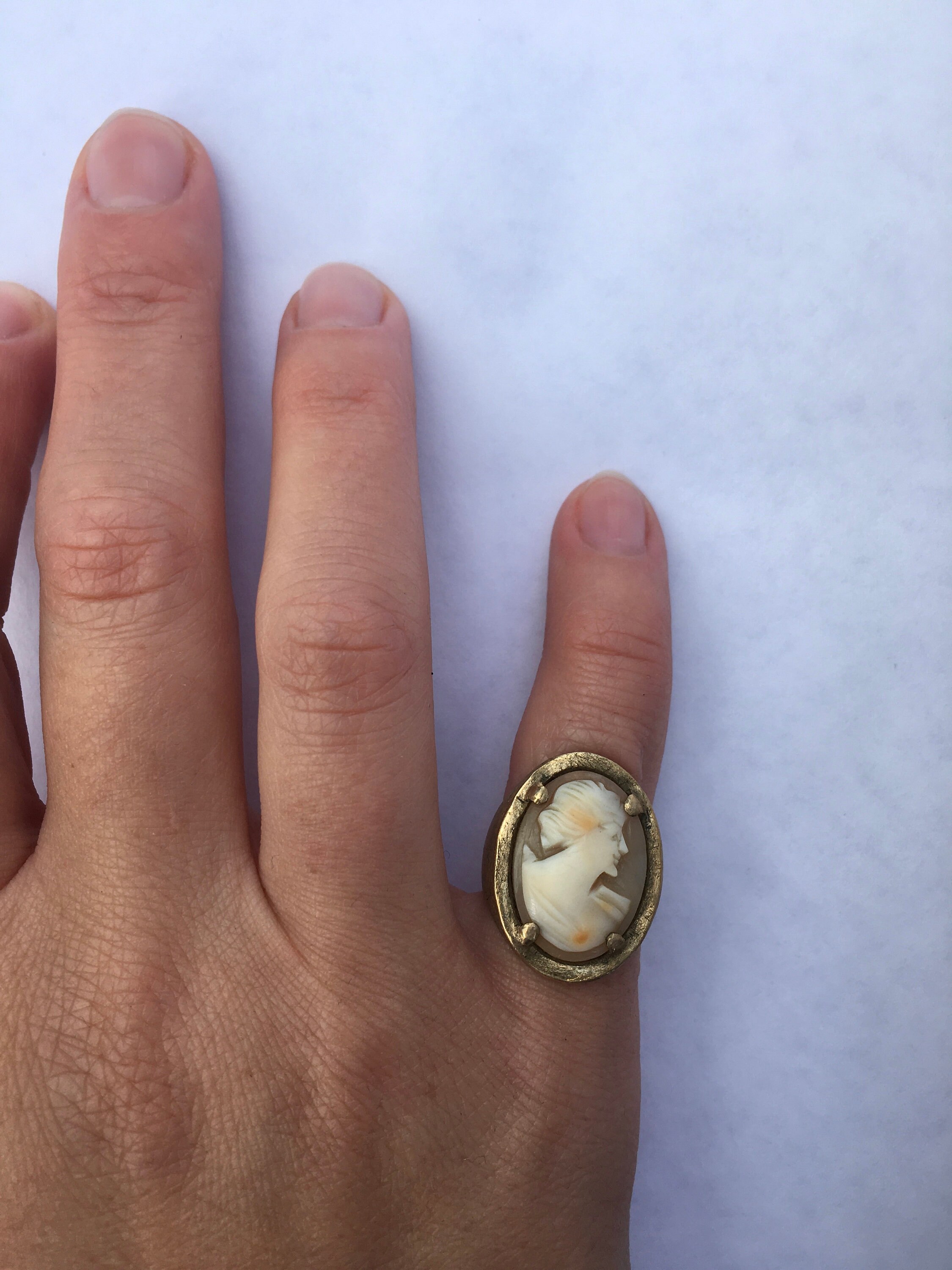 Vintage Kamee Ring Handgemachter Vintage Ring Statement | Etsy