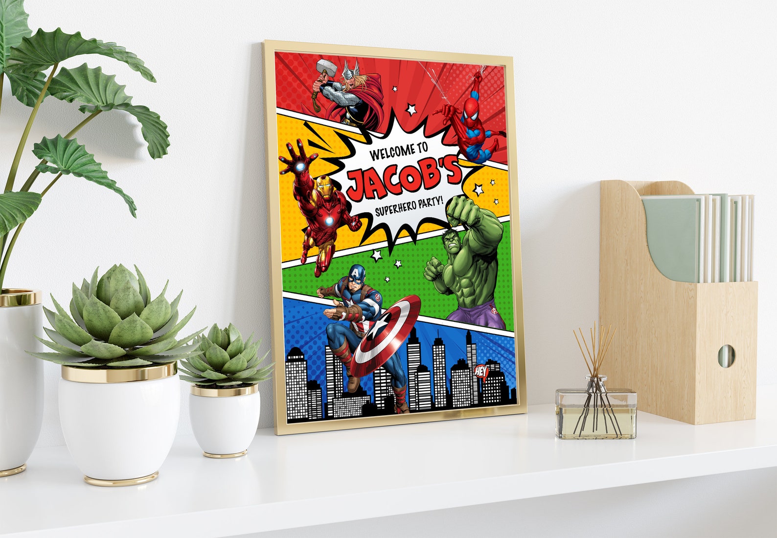 DIGITAL Welcome sign Avengers birthday Welcome sign | Etsy