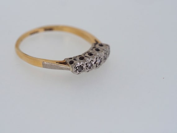 18ct platinum diamond ring antique store