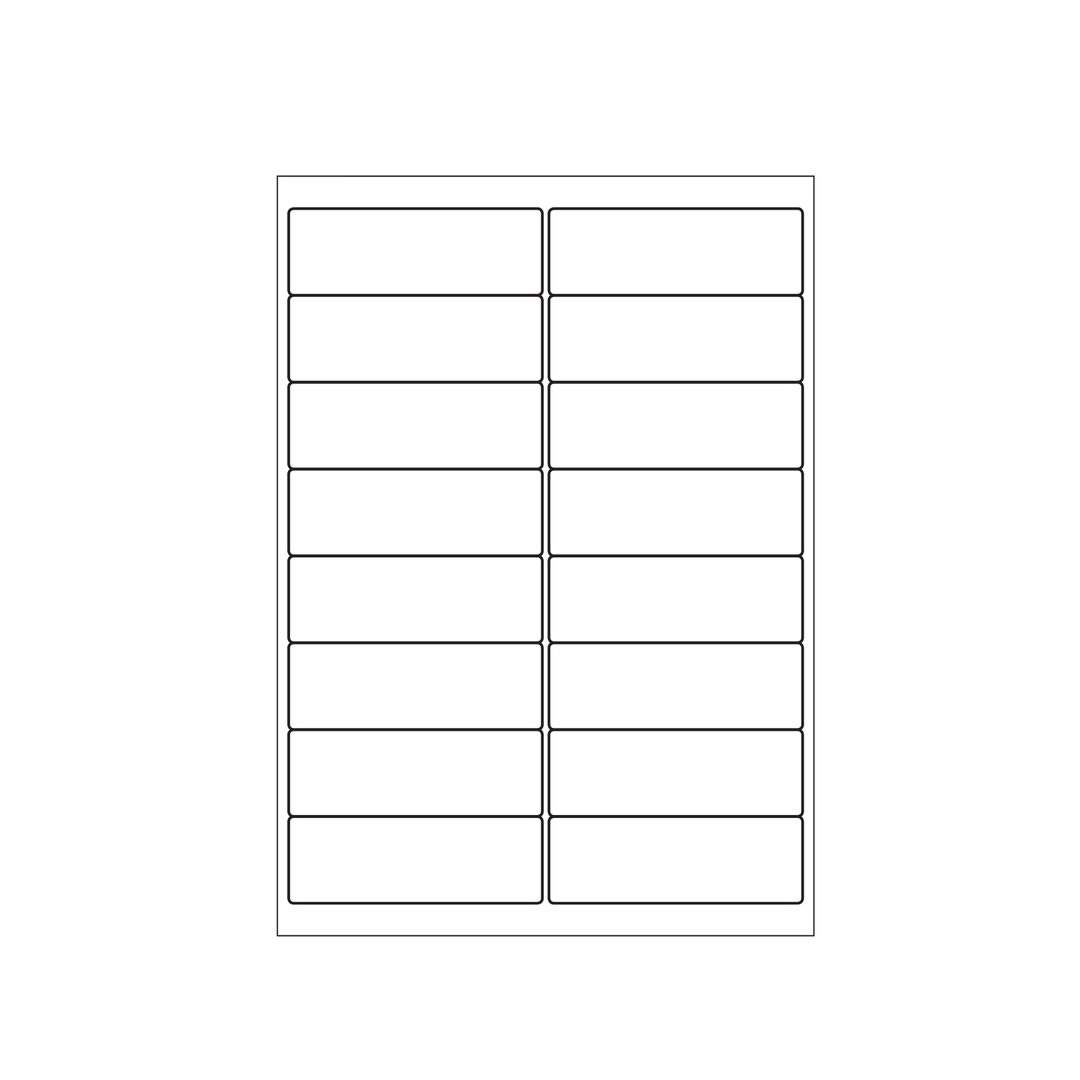 A4 Laser Label Sheets. 16 Labels per Sheet. Ideal for Printing Your Own ...