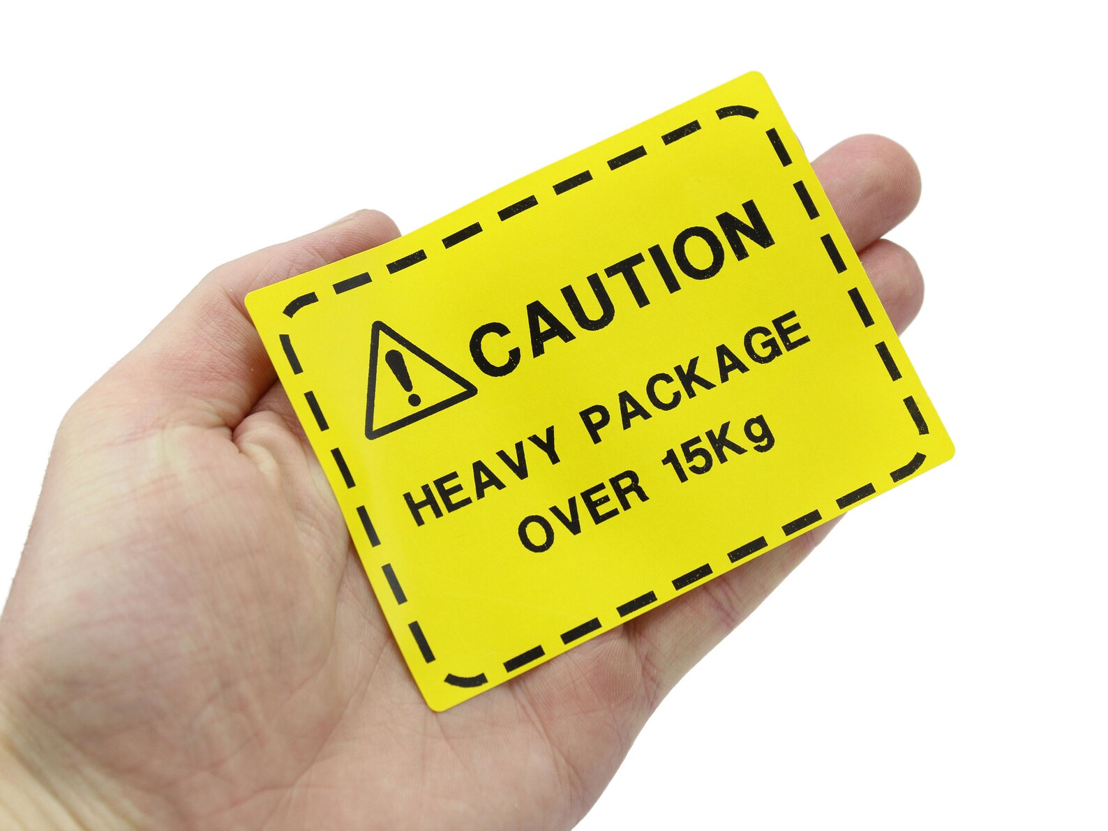 Caution Heavy Package over 15kg. Bright Yellow Shipping Labels - Etsy ...
