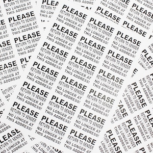 Please Return to Sender Labels / Stickers, 63.5mm X 46.6mm. 18 per ...
