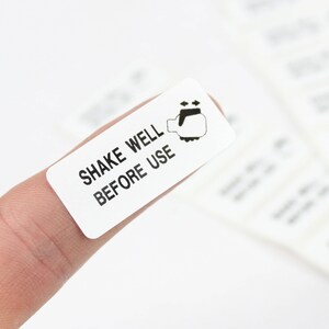 1,000 Labels, Shake Well Before Use Labels / Sticker. 38mm X 16mm ...