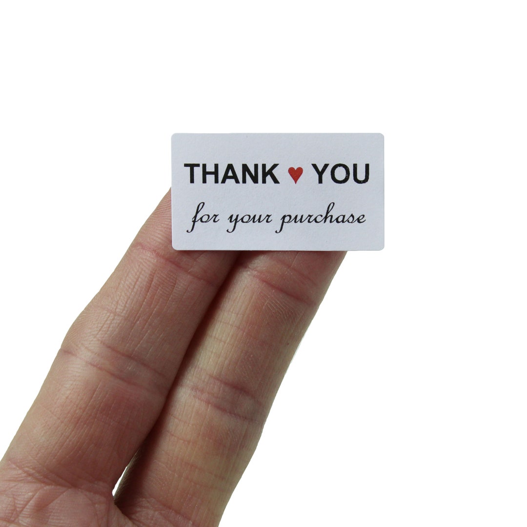 Thank You for Your Purchase / Order Rectangle Stickers Matte - 65 ...