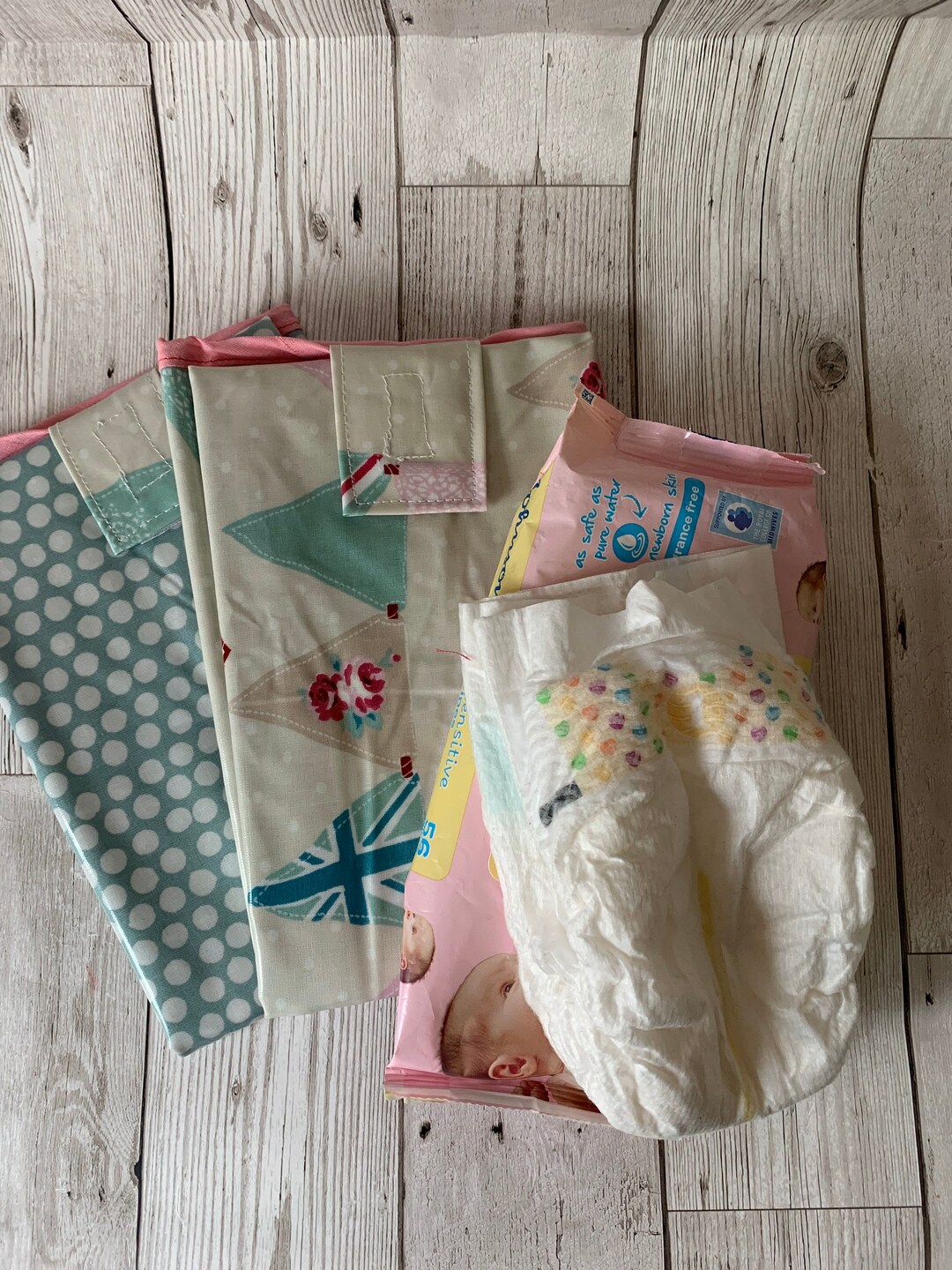 Baby Changing Mat, Pink Portable Changng Pad, Mint Fold up Mat, Travel ...