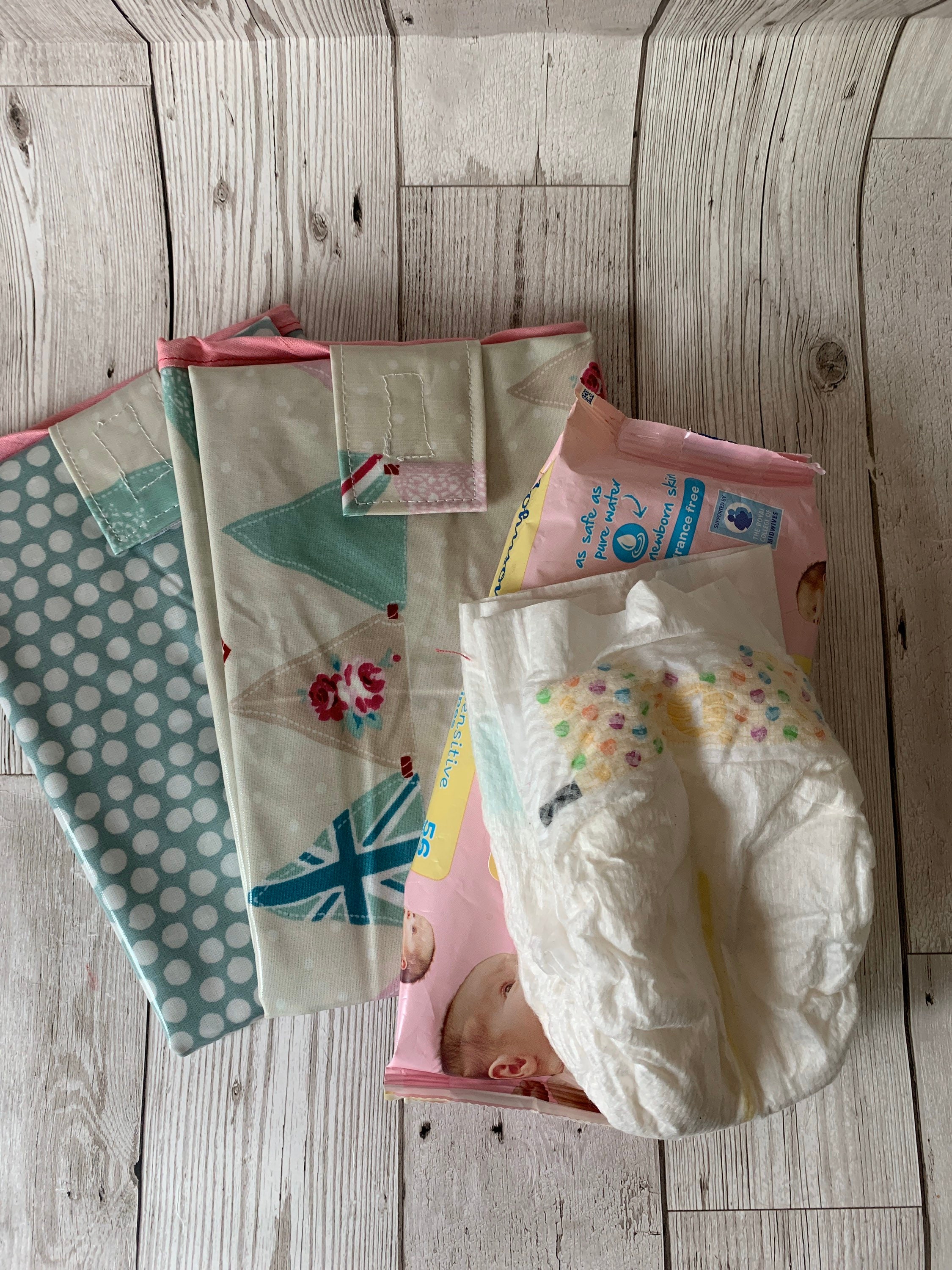 Baby Changing Mat, Pink Portable Changng Pad, Mint Fold up Mat, Travel ...