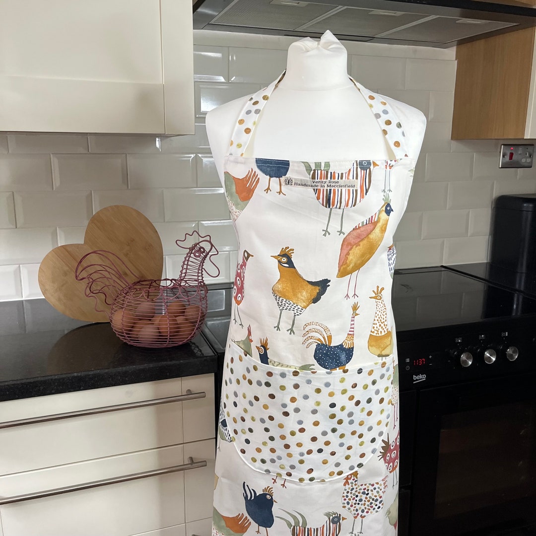 Hen Apron, Cotton Adult Apron, Hens, Animal Lovers Present, Country ...