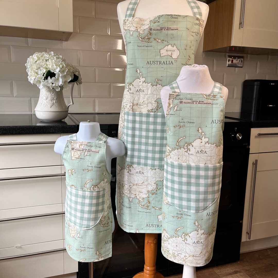 World Map Apron, Europe Apron, America Apron, Gift for Holiday Lovers ...