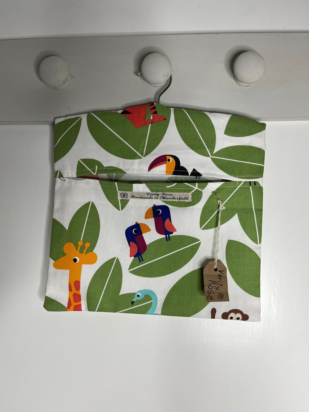 Pegbag, Jungle Pegbag, Clothes Peg Storage, Laundry Linens, Oilcloth ...