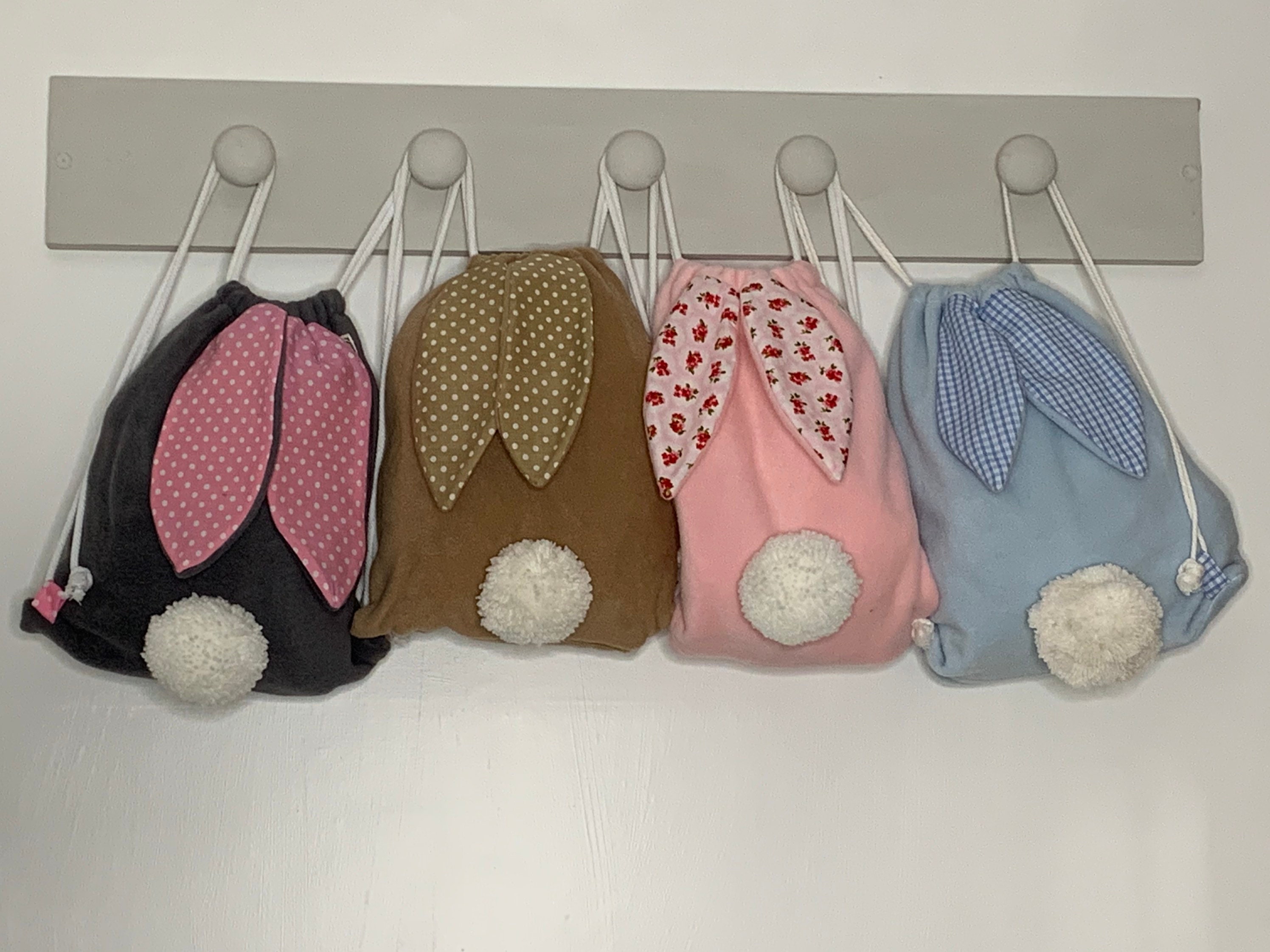 Bunny Backpack or Rucksack Easter Egg Hunt Bag Pink - Etsy