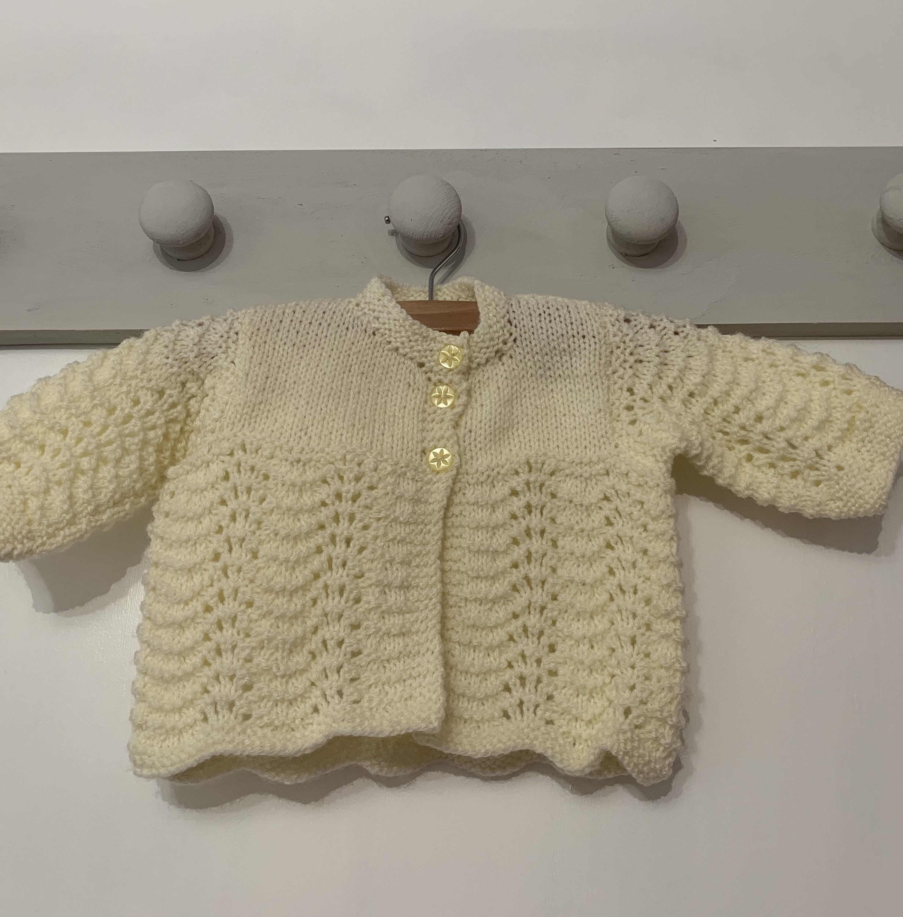 Baby Matinee Jacket Matinee Coat Hand Knit Cardigan Baby | Etsy UK