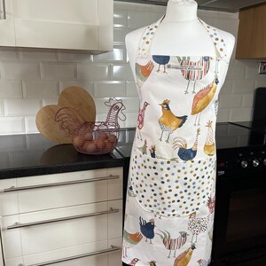 Hen Apron, Cotton Adult Apron, Hens, Animal Lovers Present, Country ...
