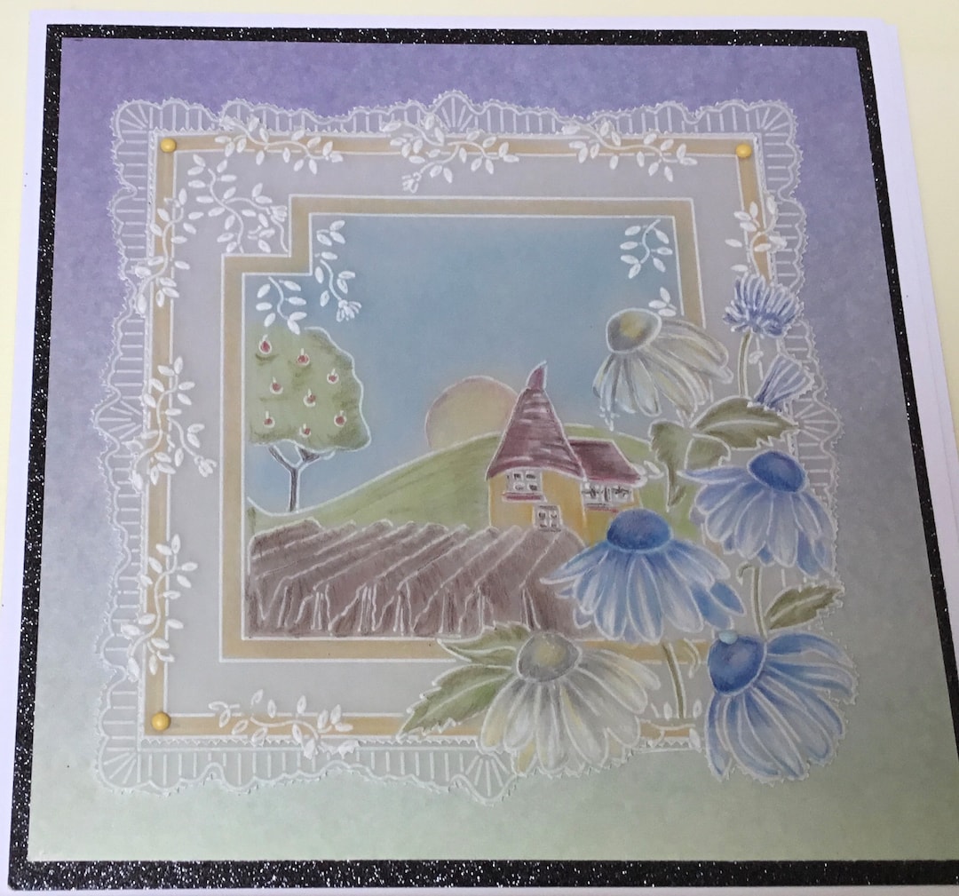 Handmade Parchment Card - Etsy