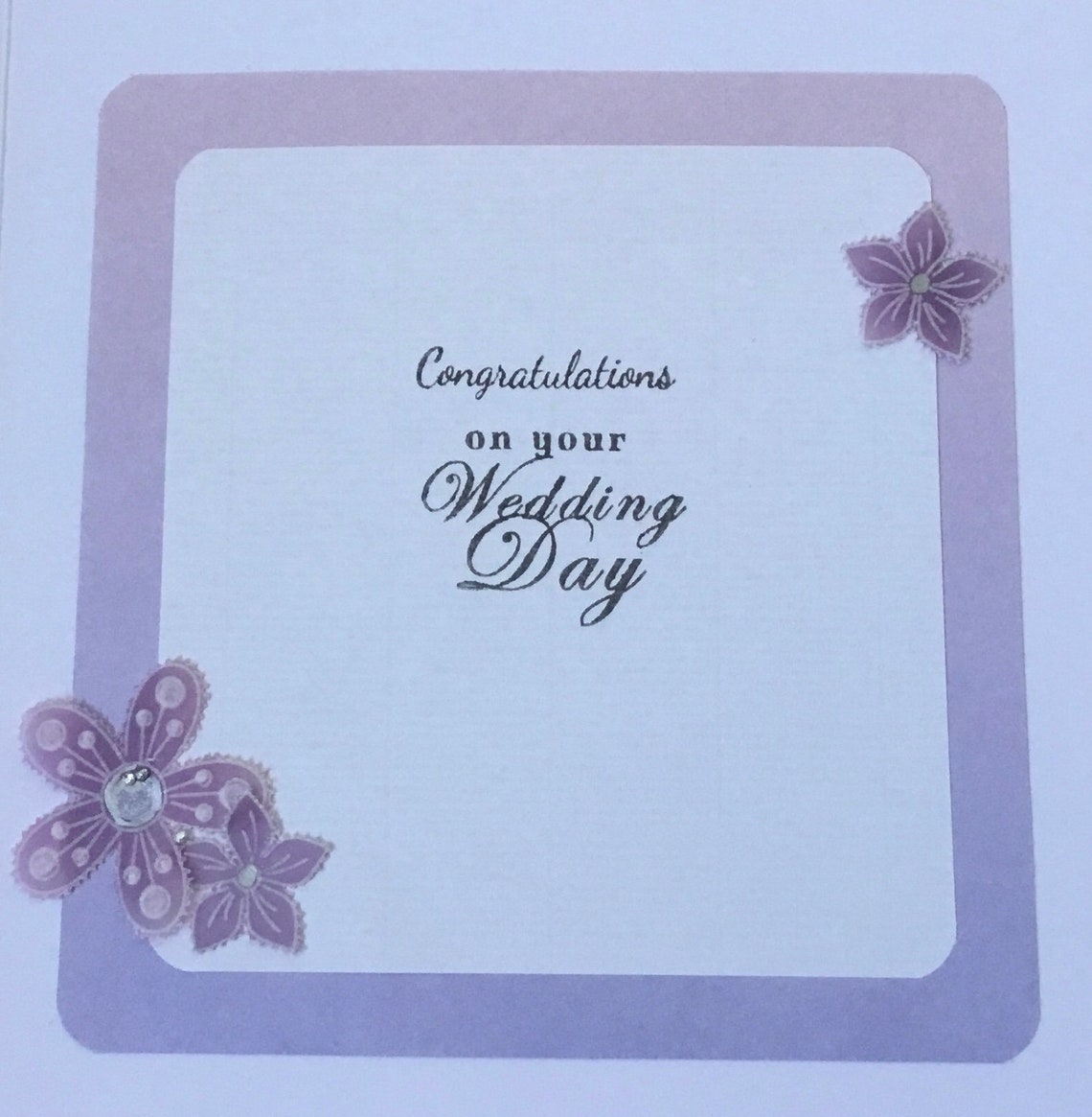 Handmade Parchment Wedding Card - Etsy