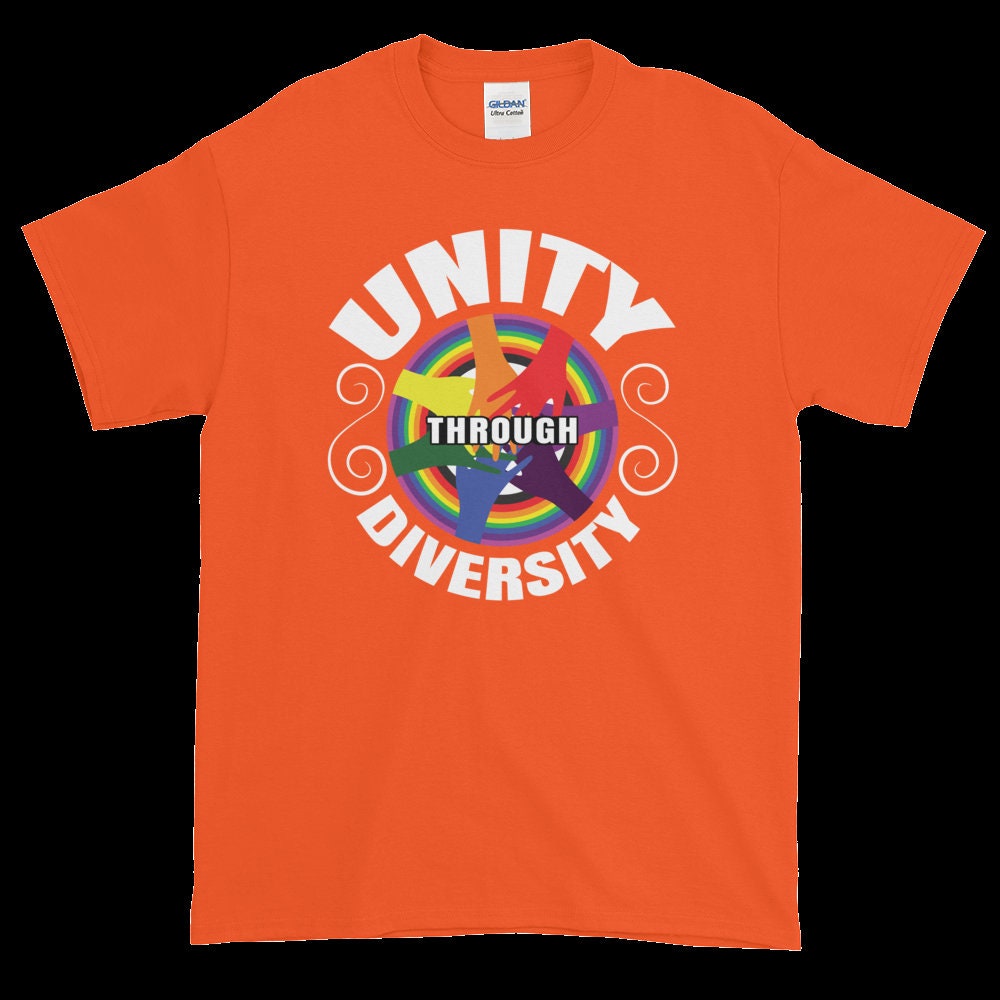 Unity Through Diversity - Short Sleeve Unisex T-shirt - Religion ...