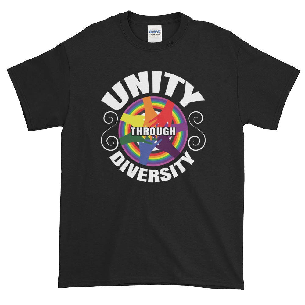 Unity Through Diversity - Short Sleeve Unisex T-shirt - Religion ...