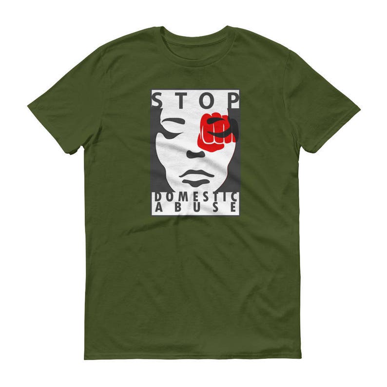 Stop Domestic Abuse Short-sleeve T-shirt Awareness #2 Abuse Violence ...