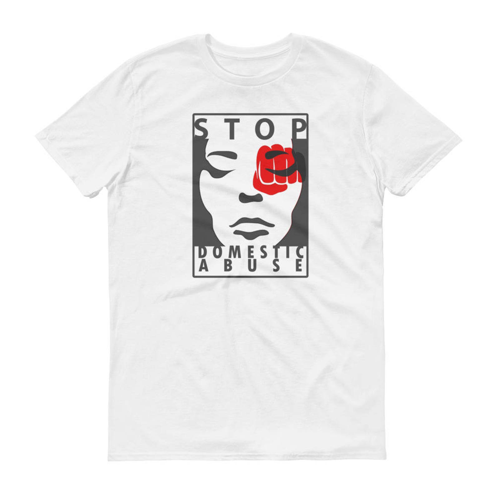 Stop Domestic Abuse Short-sleeve T-shirt Awareness #2 Abuse Violence ...