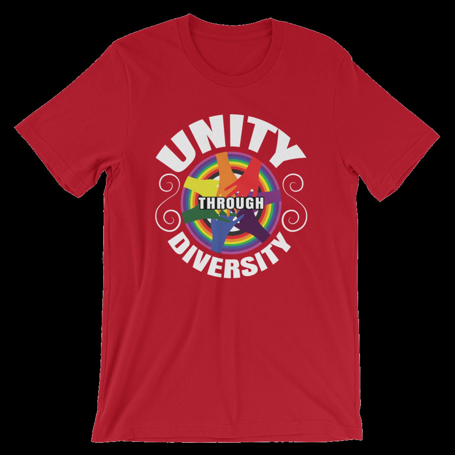 Unity Through Diversity - Short Sleeve Unisex T-shirt - Religion ...
