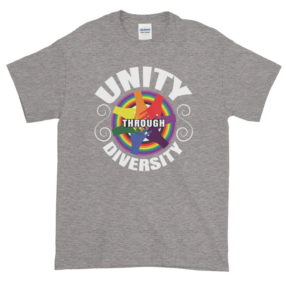Unity Through Diversity - Short Sleeve Unisex T-shirt - Religion ...