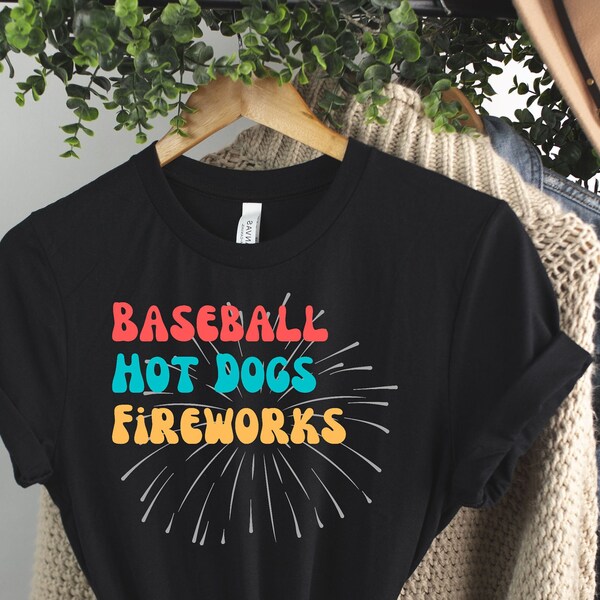 Fireworks Tshirt - Etsy