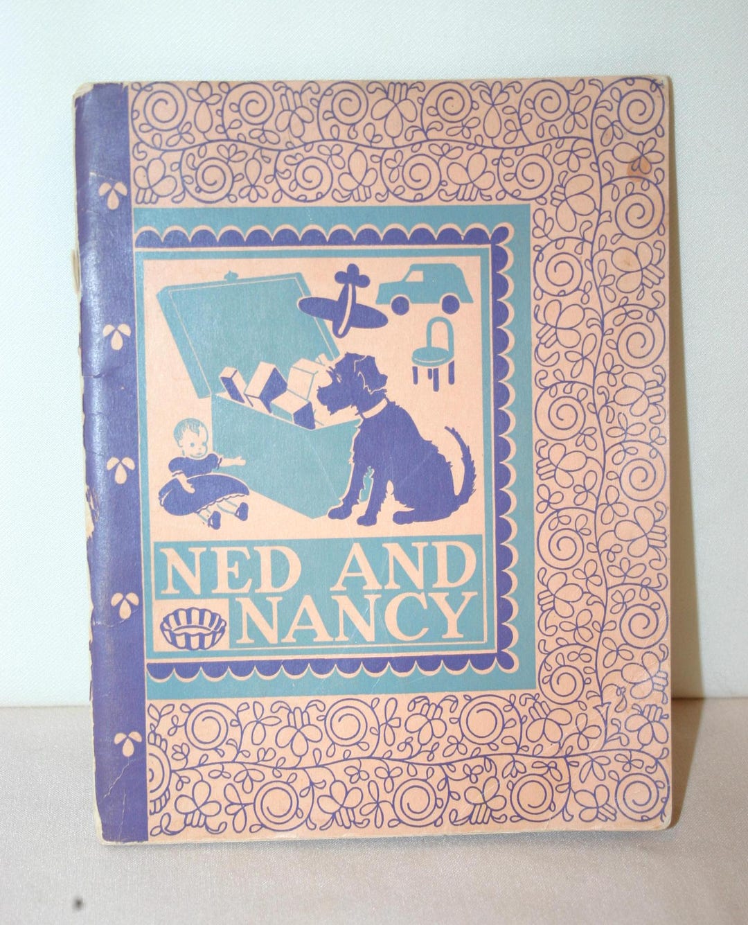 Antique 1946 Ned and Nancy by DC Heather & CO Children's Reader Book R ...