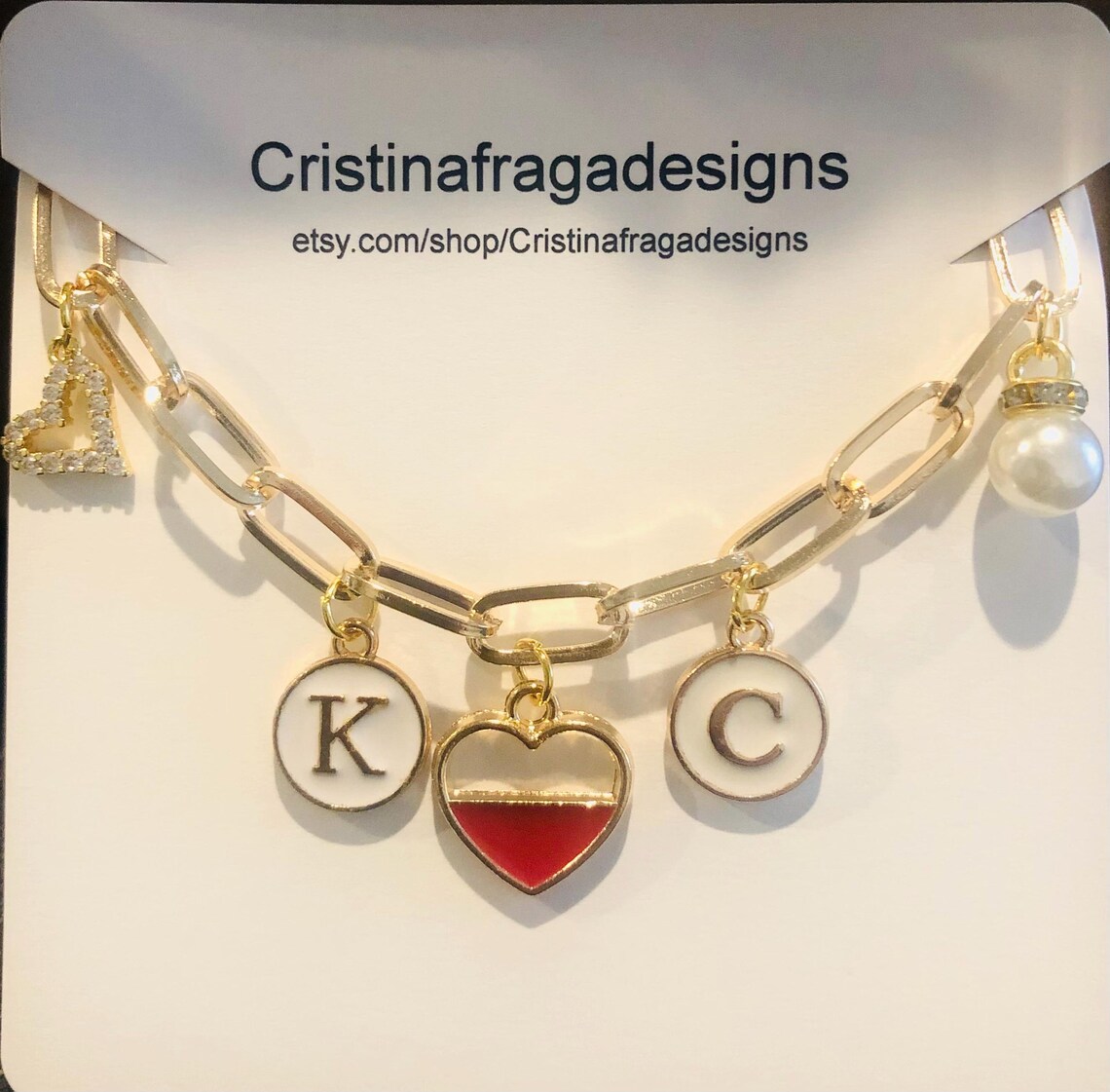 Beautiful Kansas City Chiefs 5 Charm Bracelet. - Etsy