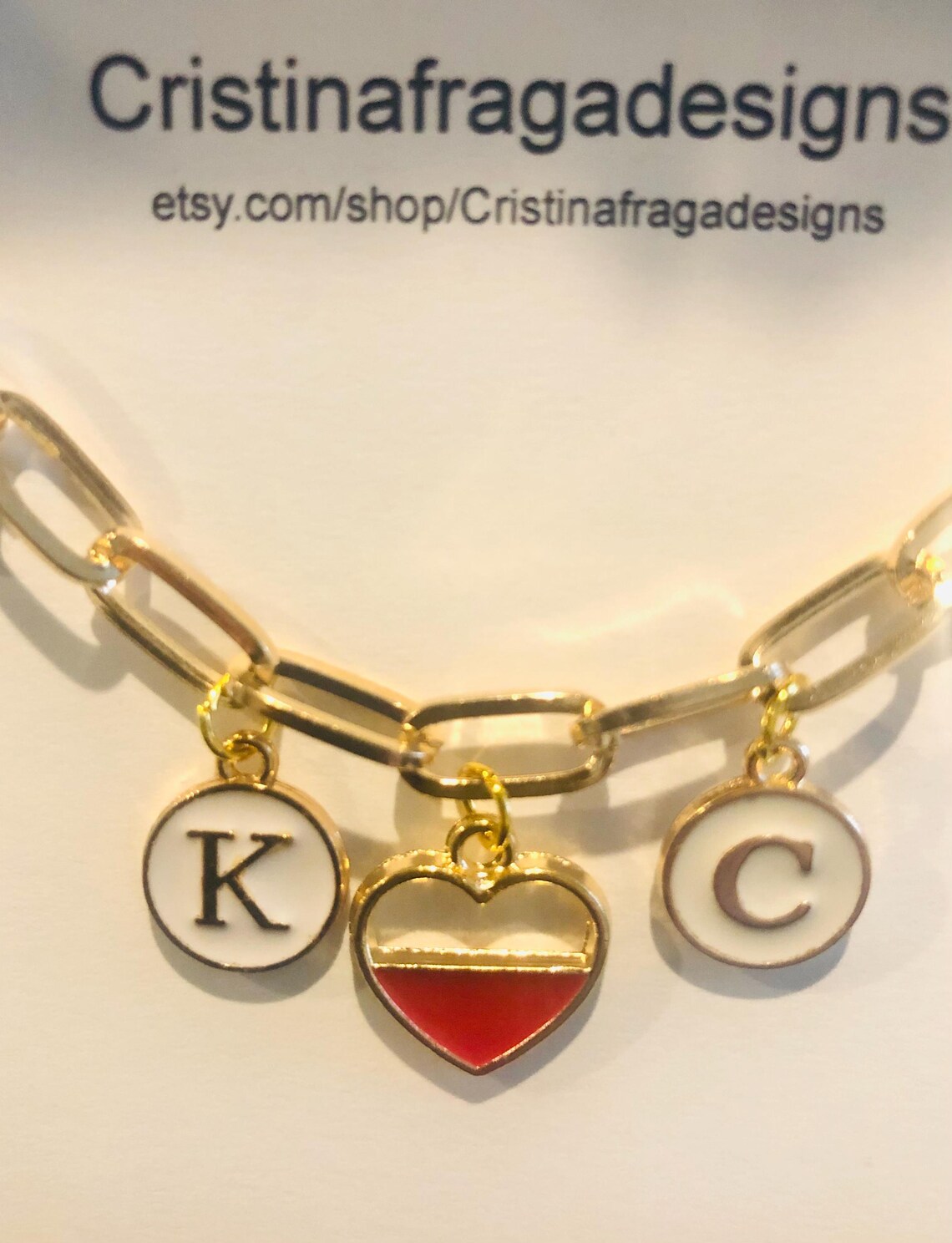 Beautiful Kansas City Chiefs 5 Charm Bracelet. - Etsy