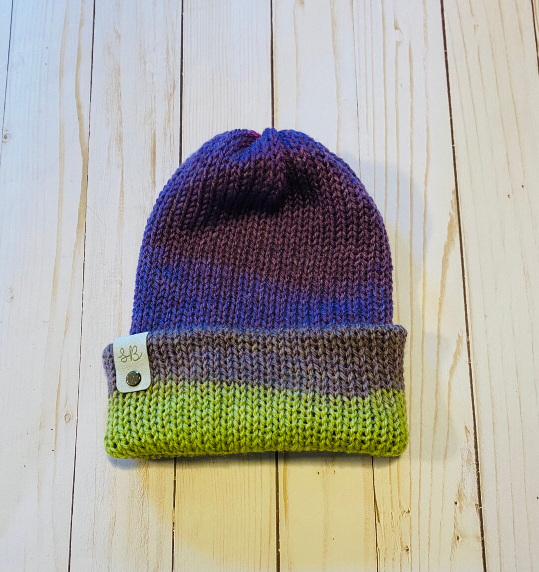 Reversible Knit Hat - Etsy