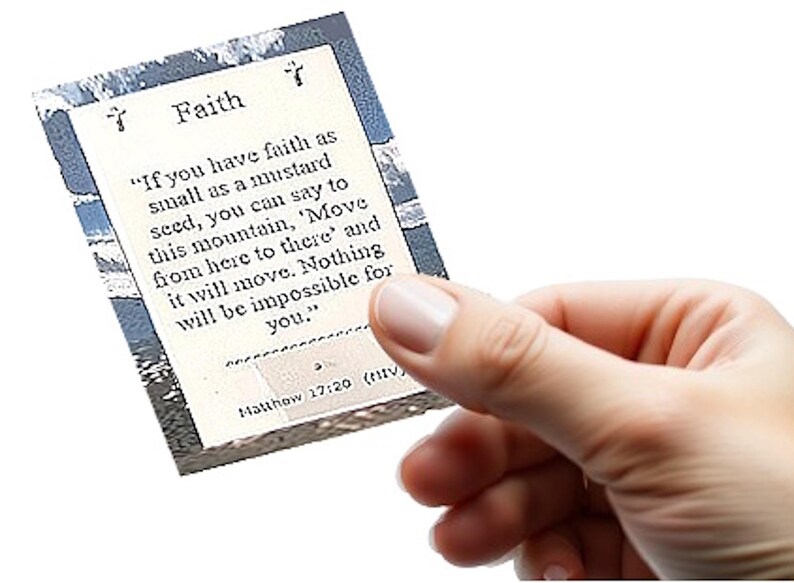 Blue Mountain Mustard Seed Faith Cards - Set of 50 - Matthew 17:20 ...