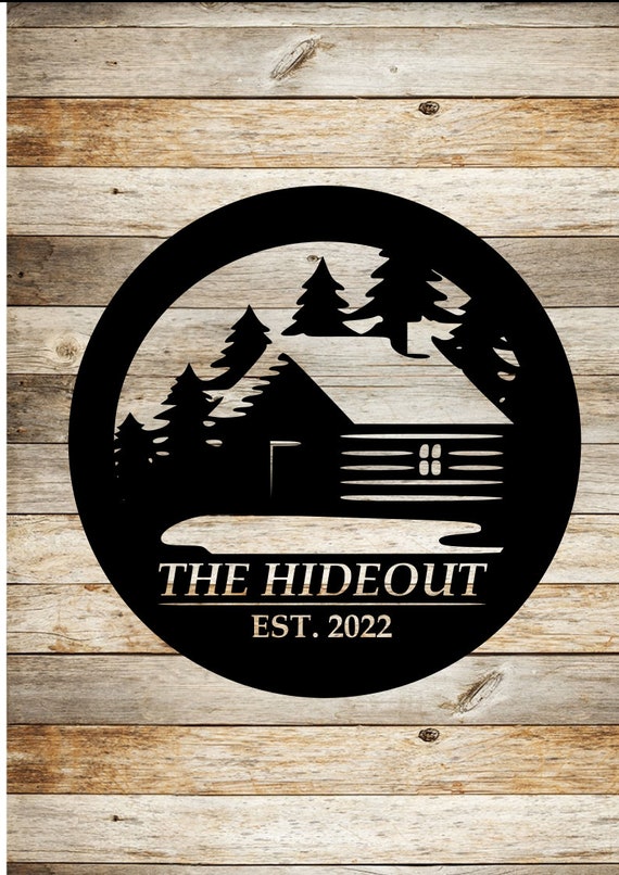 Custom Metal Cabin Sign - Etsy
