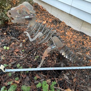 3D Welded Metal T-rex Skeleton Sculpture - Free Shipping - Etsy