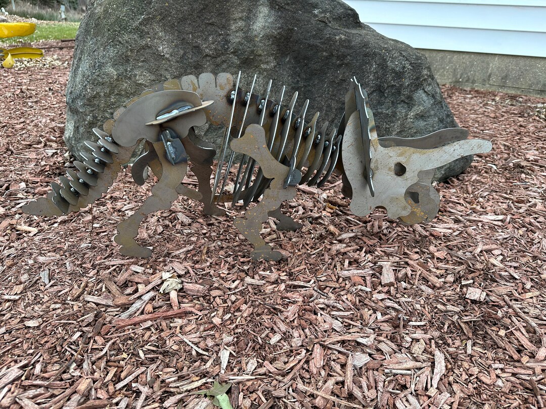 3D Metal Triceratops Skeleton Sculpture - Free Shipping - Etsy