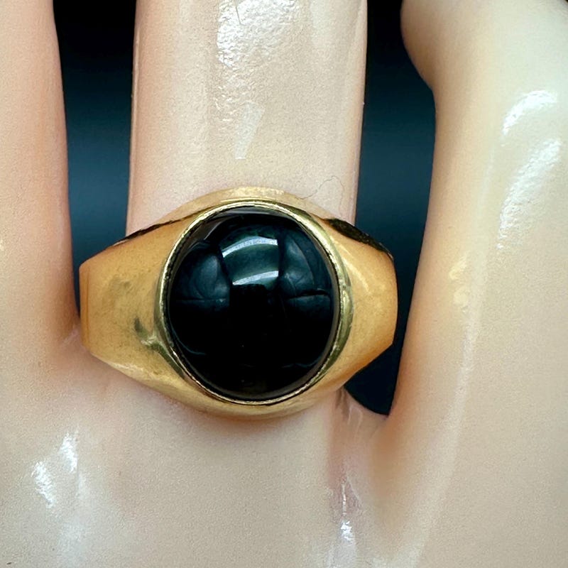 Onyx Signet Ring - Etsy