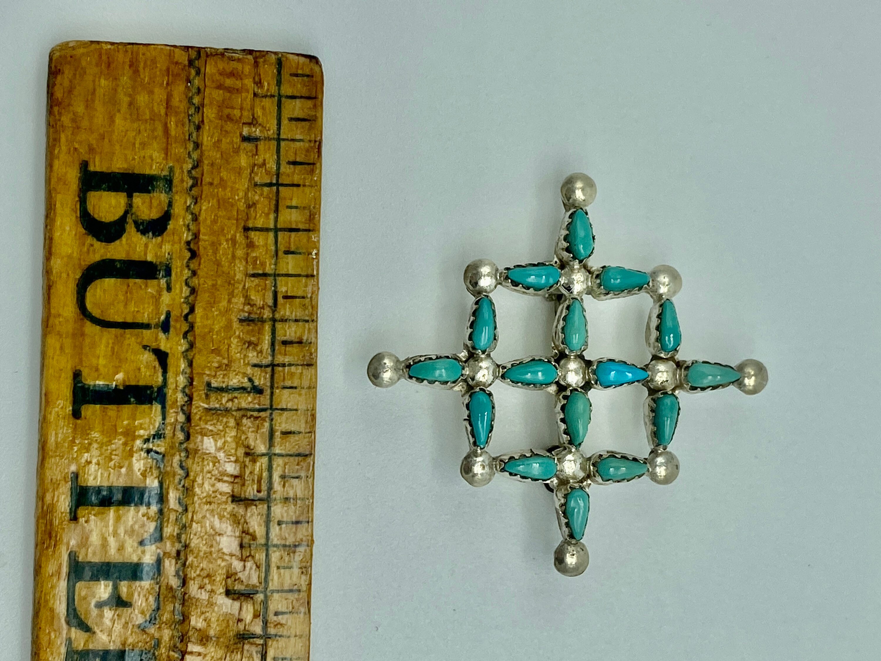 Vintage Zuni Native American Pin/pendant - Etsy