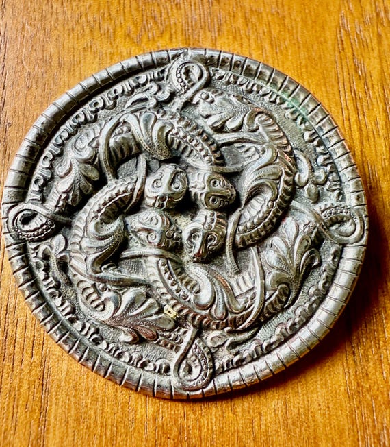 Antique Silver 830 Henrik Moller Norway Kalad Fish Br… - Gem