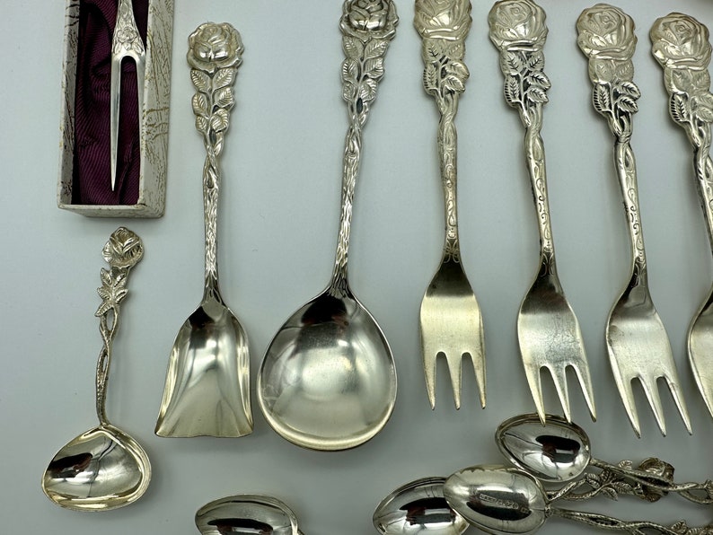 Vintage GEWE M Sweden Silver Plate Flatware 24 Pieces - Etsy