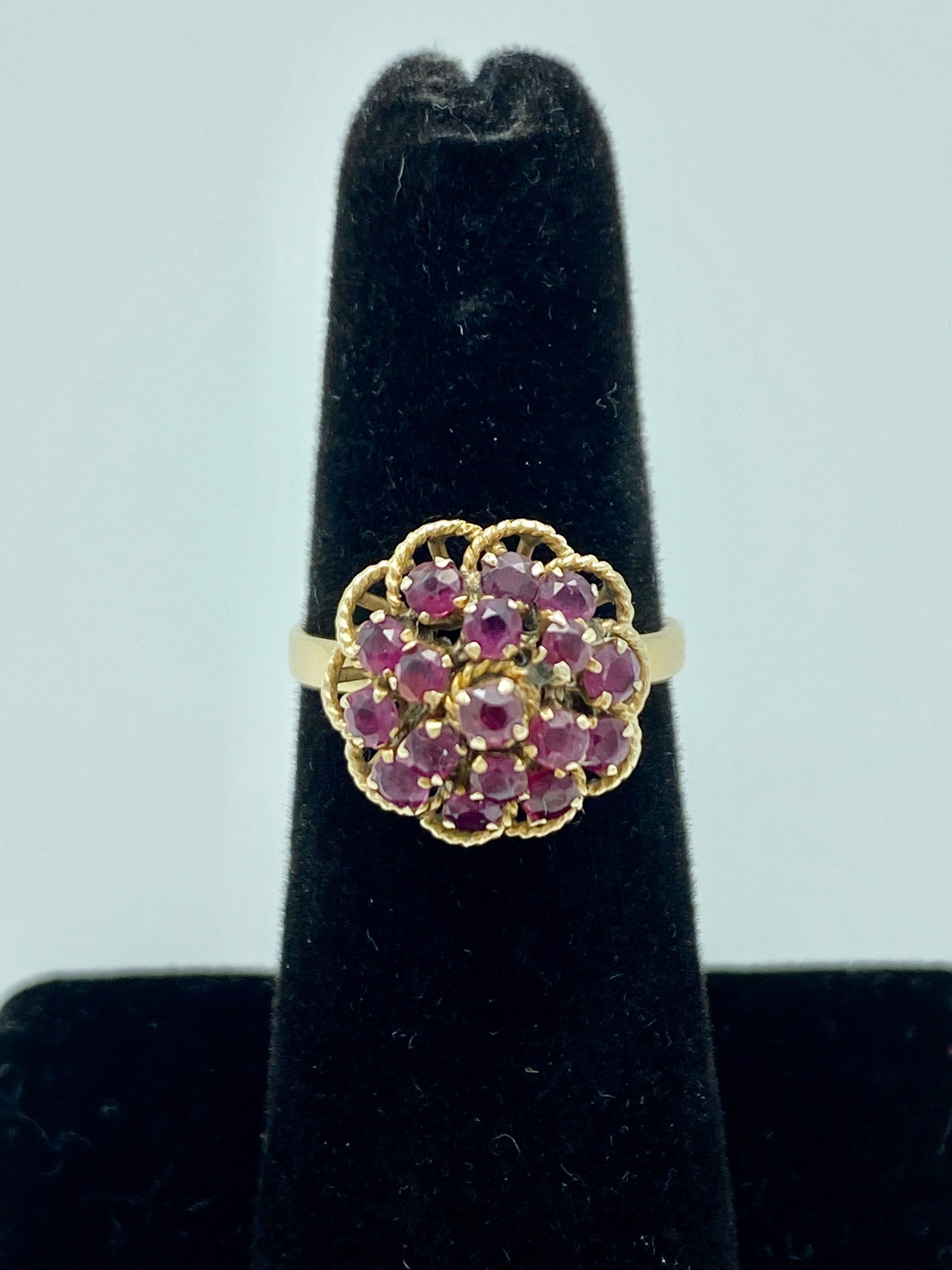 Vintage 14k Gold & Ruby Harem Ring - Etsy