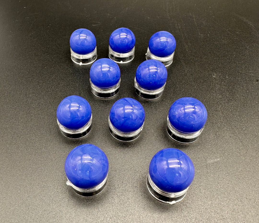 Lot of 10 Vintage Opaque Blue Marbles - Etsy