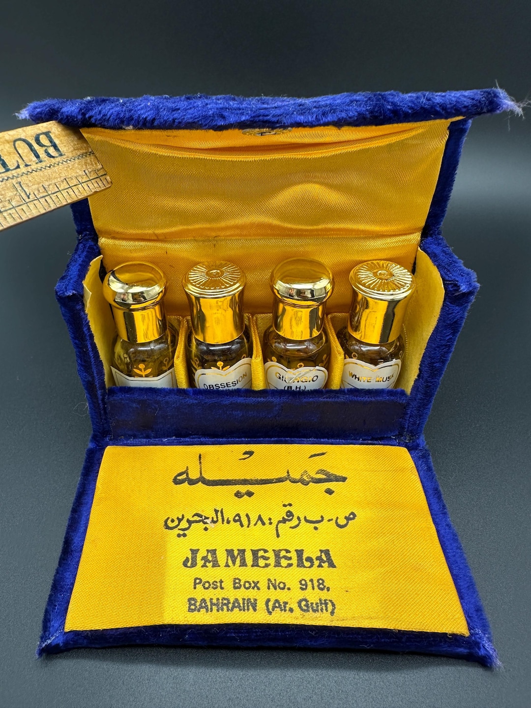 Vintage Jameela Bahrain Concentrated Perfume Oils in Velvet Box - Etsy
