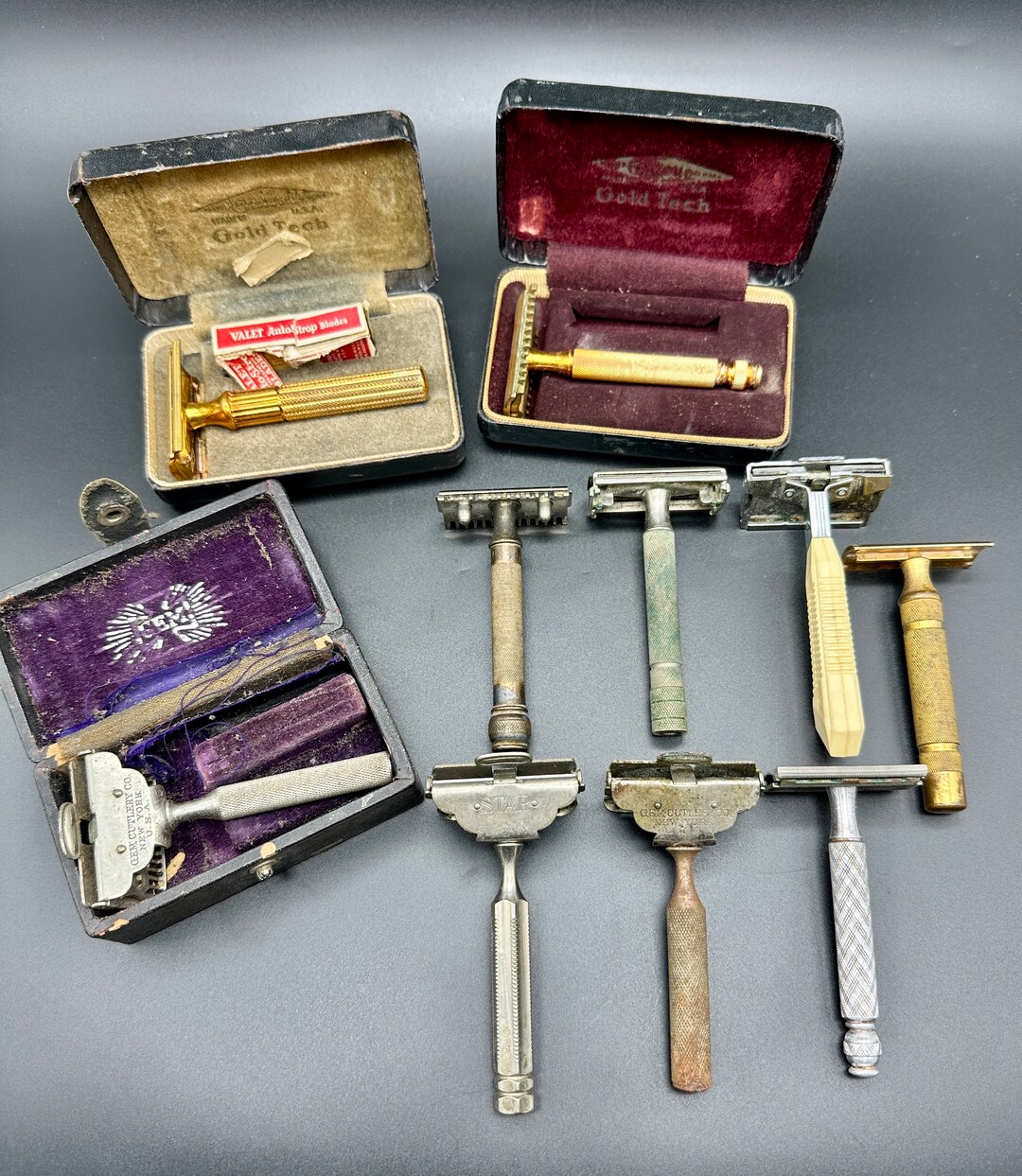 Vintage Lot of 10 Straight Edge Razors! - Etsy
