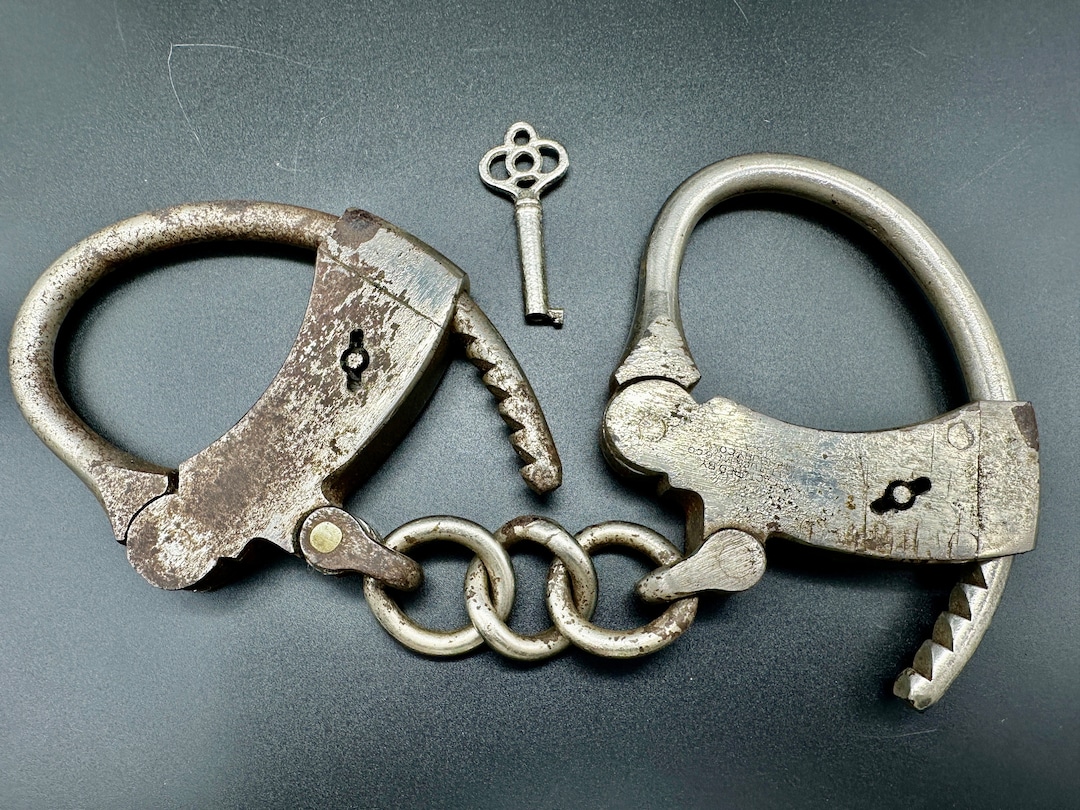 1800’s Nickle Plated Prison Leg Irons/shackles With Key - Etsy