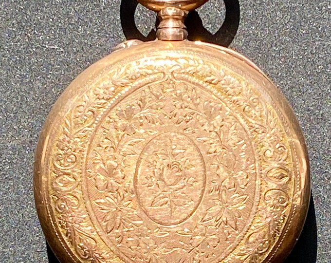 14k Gold Antique Chaton Pocket Watch - Etsy