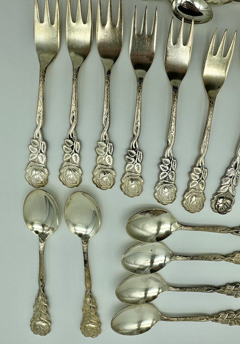 Vintage GEWE M Sweden Silver Plate Flatware - 24 Pieces - Etsy
