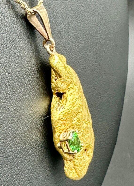 Appraised - Large 22k Alaskan Gold Nugget Pendant Nec… - Gem